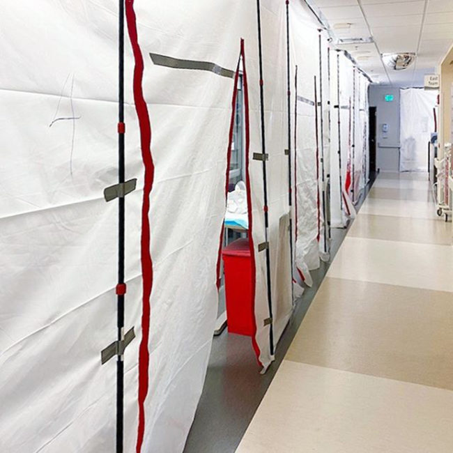 ZipWall® Containment Early Days of the COVID-19 Outbreak - ZipWall Dust ...