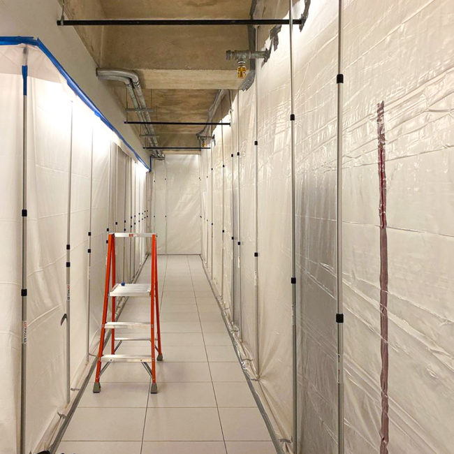ZipWall® Server Room Renovation - ZipWall Dust Barrier System