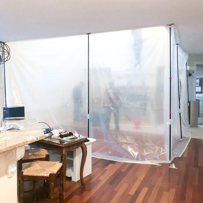 Demolition - ZipWall Dust Barrier System