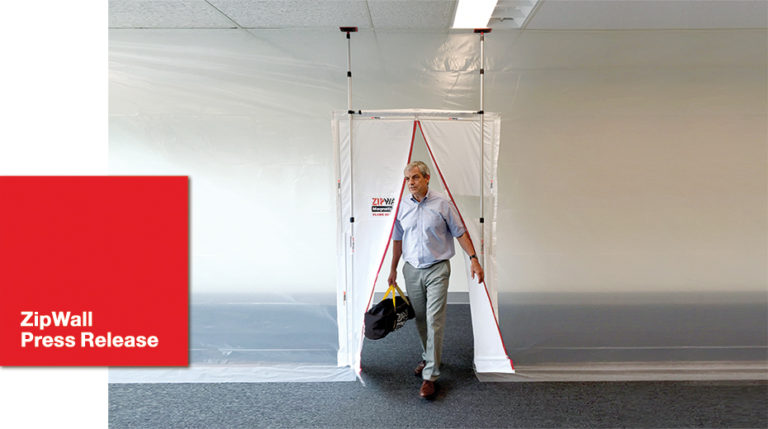 Self-Closing ZipWall® Magnetic Dust Barrier Door - ZipWall Dust Barrier ...