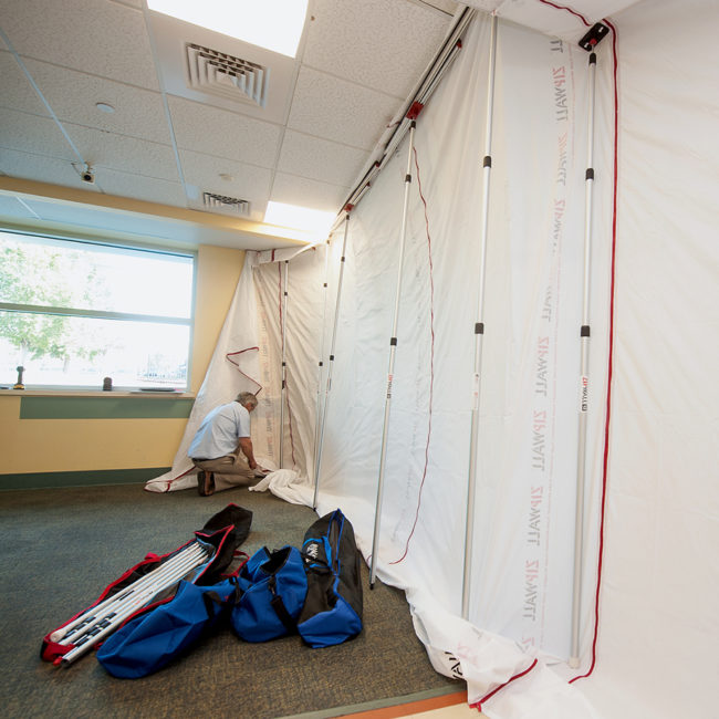 Healthcare Renovation - ZipWall Dust Barrier System