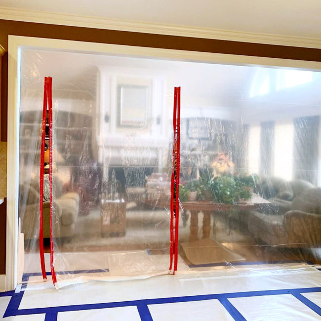 Residential Remodeling - ZipWall Dust Barrier System