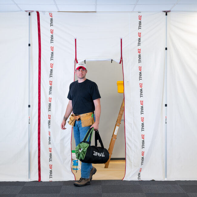 ZipSheet™ Reusable Barrier - ZipWall Dust Barrier System